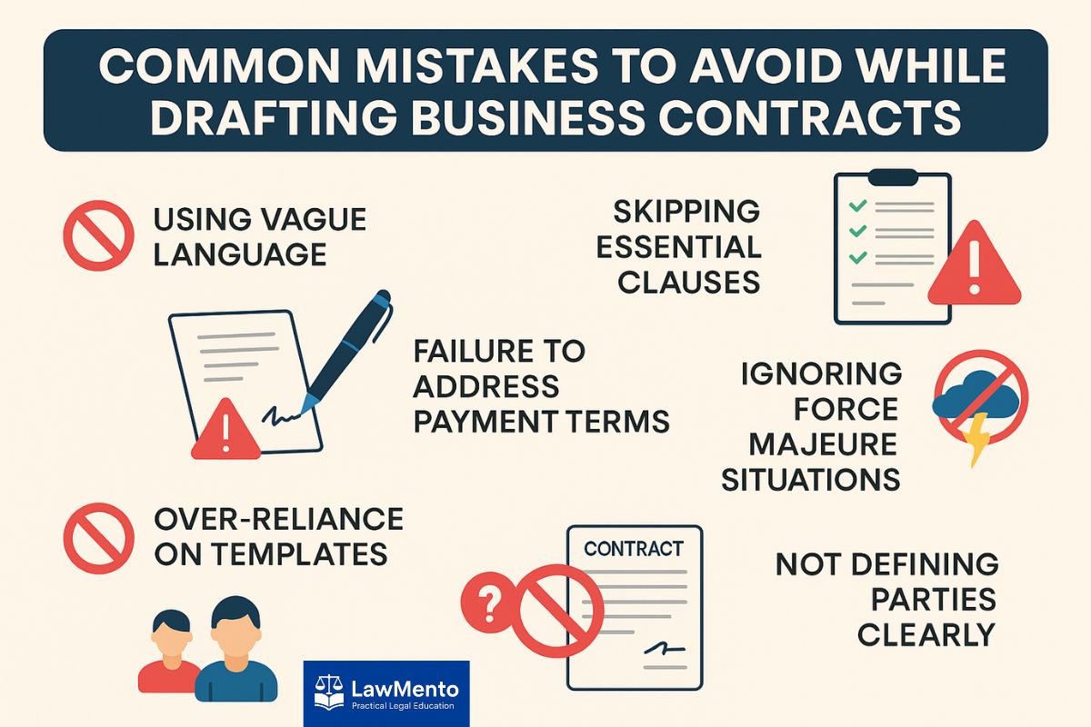 Common Mistakes to Avoid While Drafting Business Contracts - LawMento