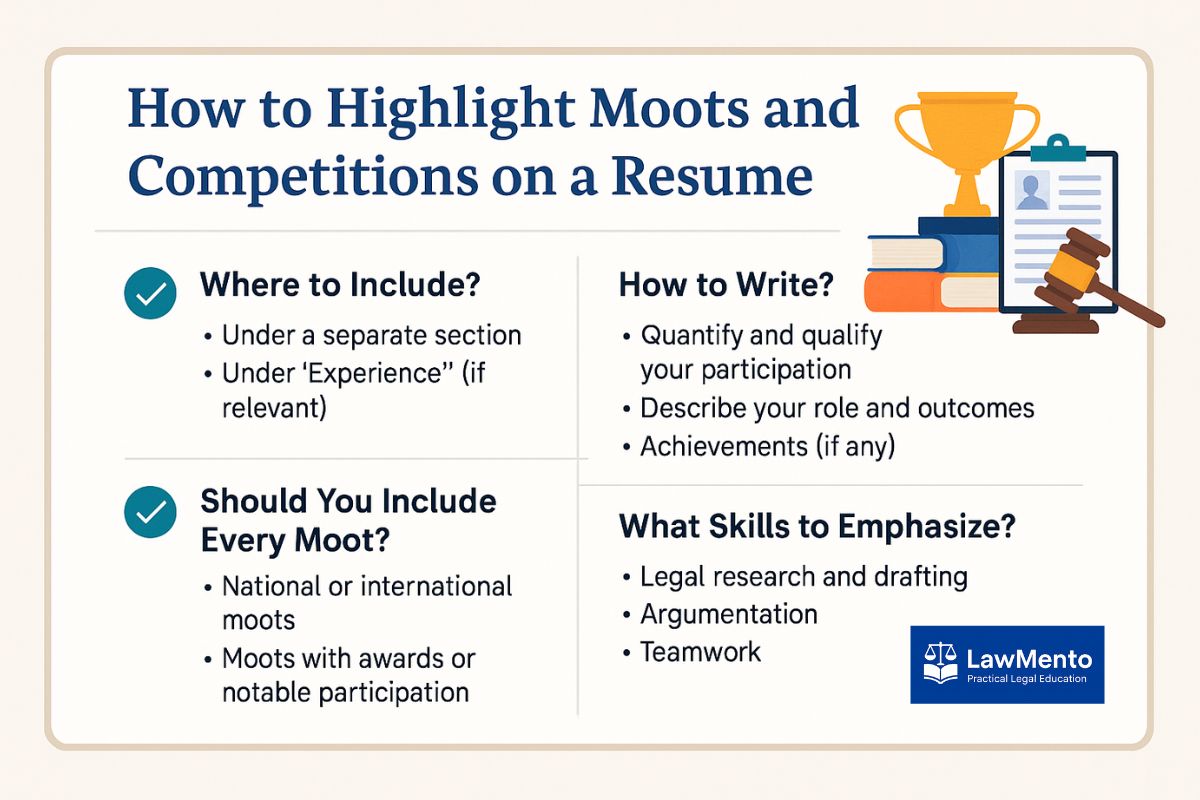 How to Highlight Moots and Competitions on a Resume - LawMento