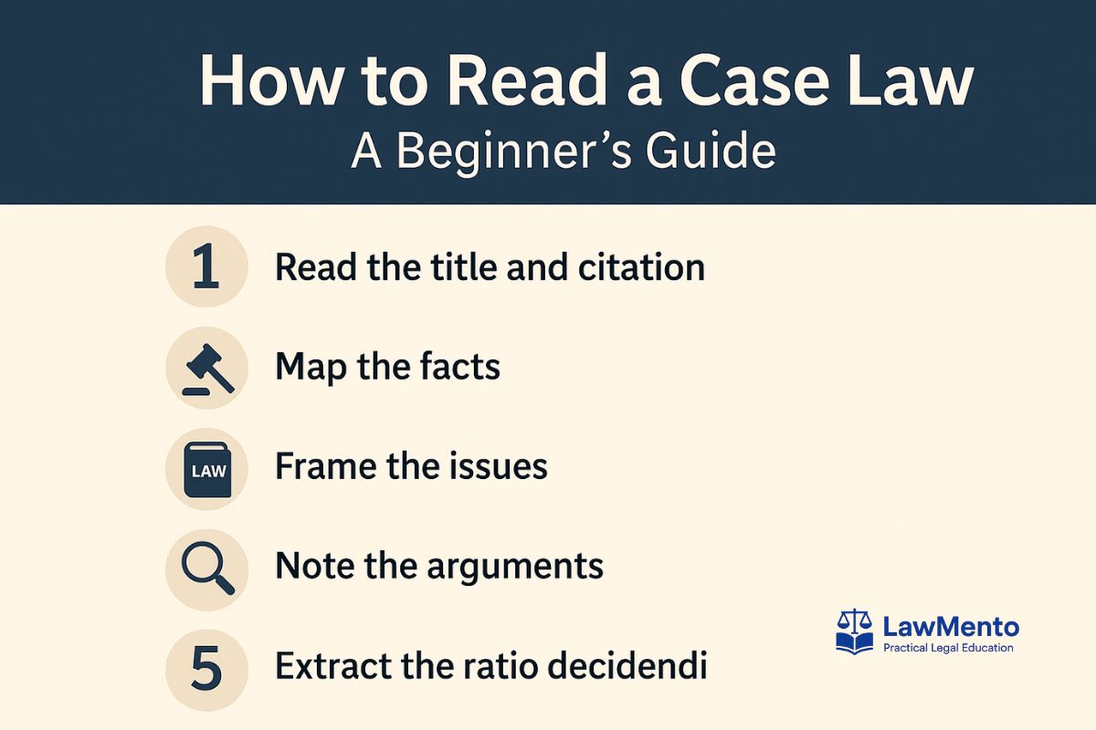 How to Read a Case Law: A Beginner’s Guide for Law Students - LawMento