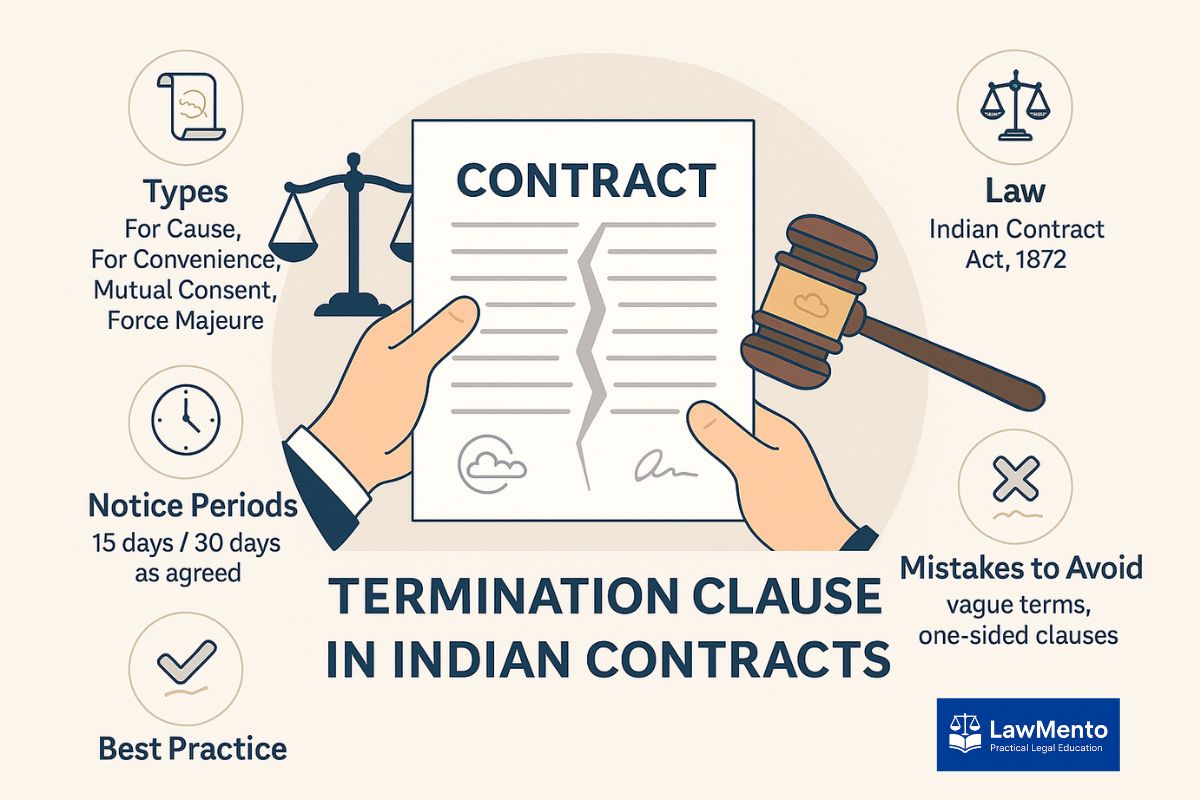 Termination Clauses in Indian Contracts: Legal Insights - LawMento