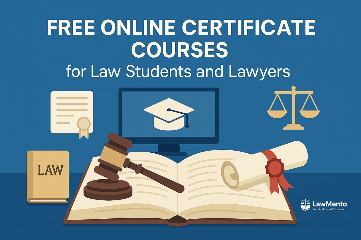 Free Online Certificate Courses for Law Students and Lawyers - LawMento